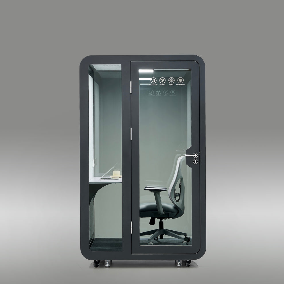 StreamingPods Tall Office Sound Pod Modular Meeting Booth - Large Sing